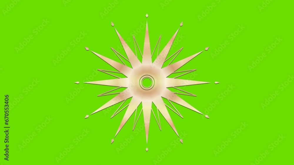 Art Deco Gatsby Golden Partitions animation on green screen. Incl ALPHA ...