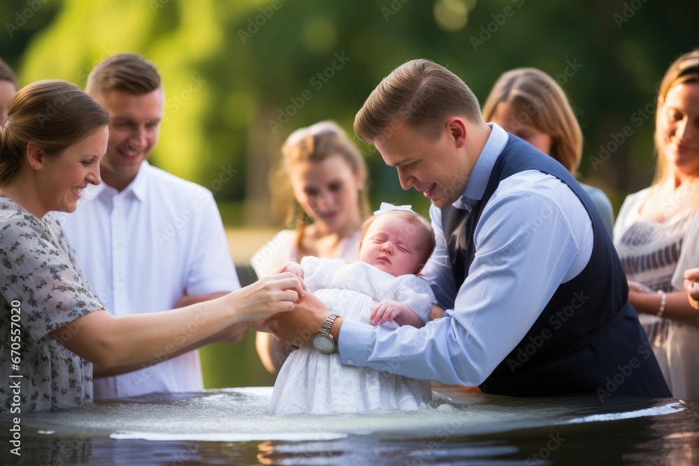 Family Faith: Celebrating the Rite of Baptism Stock Photo | Adobe Stock