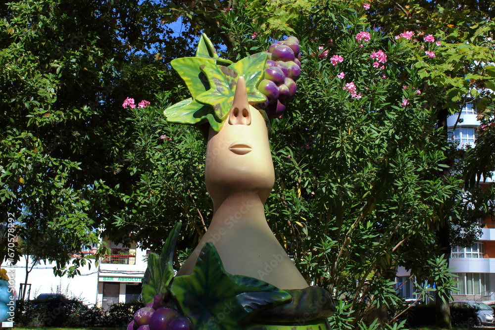 Bonfim garden statue in Setubal, Portugal Stock Photo | Adobe Stock