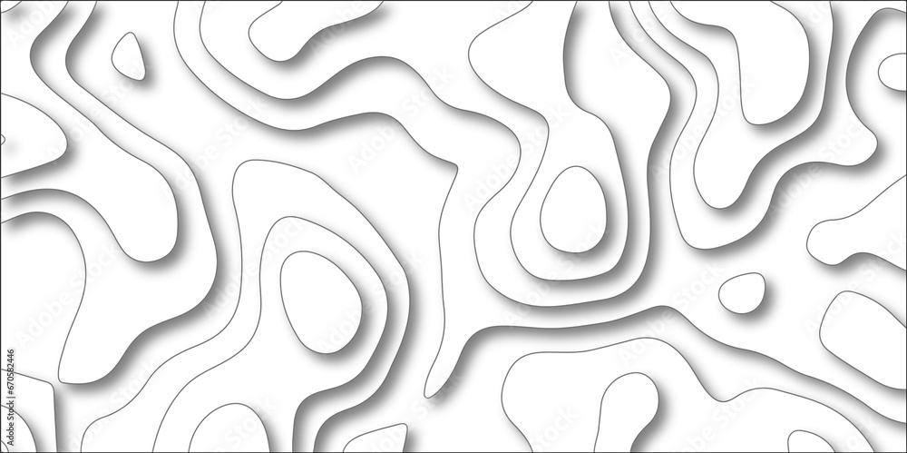 3D Contour map background. Vector geography scheme and terrain ...