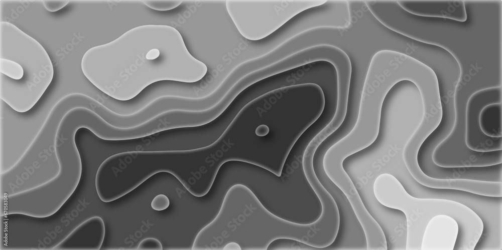 Paper cut 3d render topography abstract ,beautiful color palette colors ...