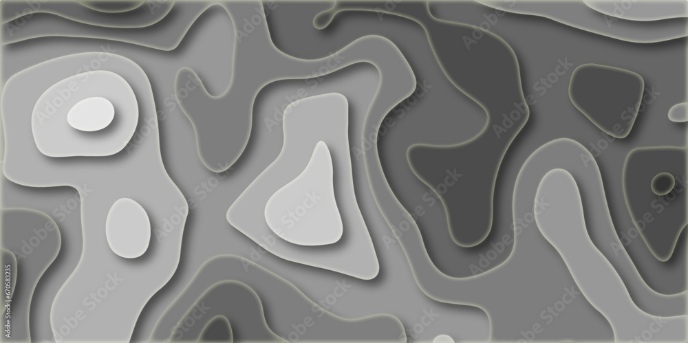 Paper cut 3d render topography abstract ,beautiful color palette colors ...