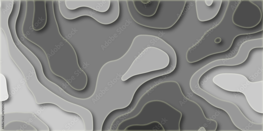 Paper cut 3d render topography abstract ,beautiful color palette colors ...