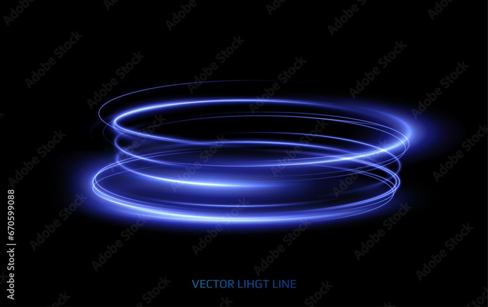 Luminous blue lines png of speed. Light glowing effect png. Abstract ...