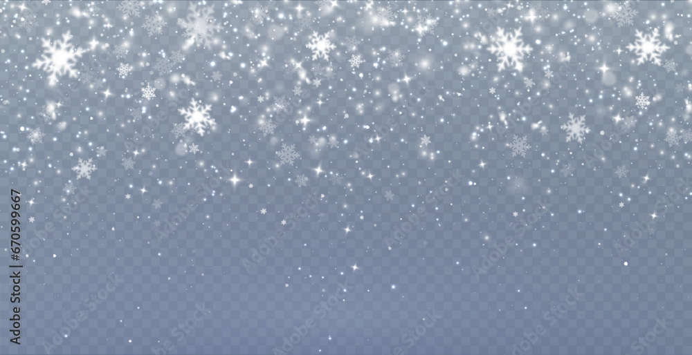 Christmas background. Powder PNG. Magic bokeh shines with white dust ...