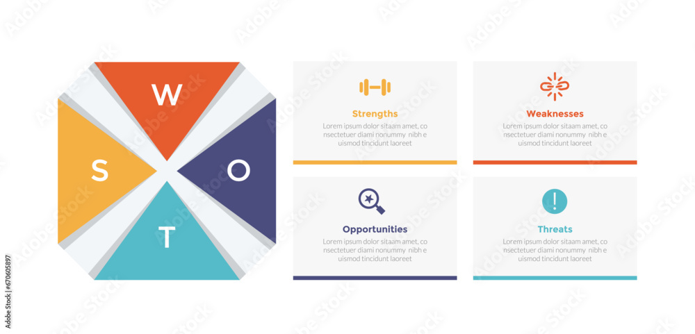 swot analysis strategic planning management infographics template ...
