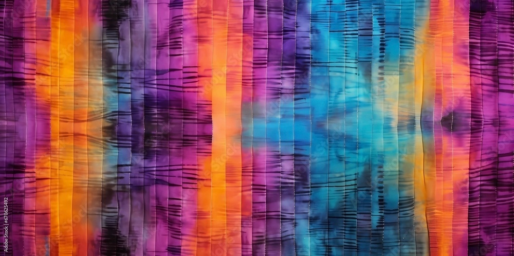 Seamless ombre tie dye batik stripe pattern for print, Generative AI illustrations. Stock ...