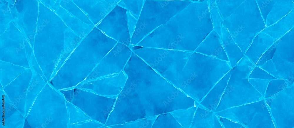 Abstract ice texture background with translucent triangles in light ...