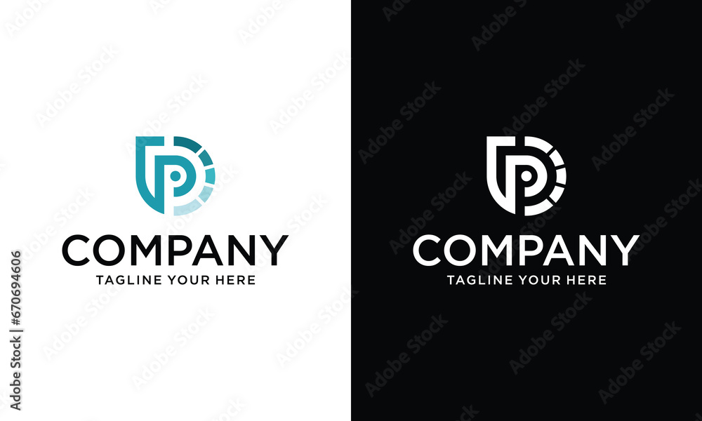 PD logo design , abstract letter PD logo . modern and creative logo ...