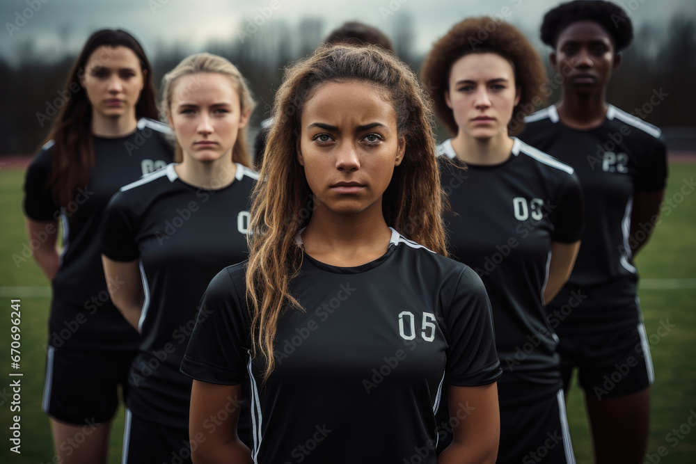 Teamwork and Passion: Female Soccer Players in the Tournament Competing ...
