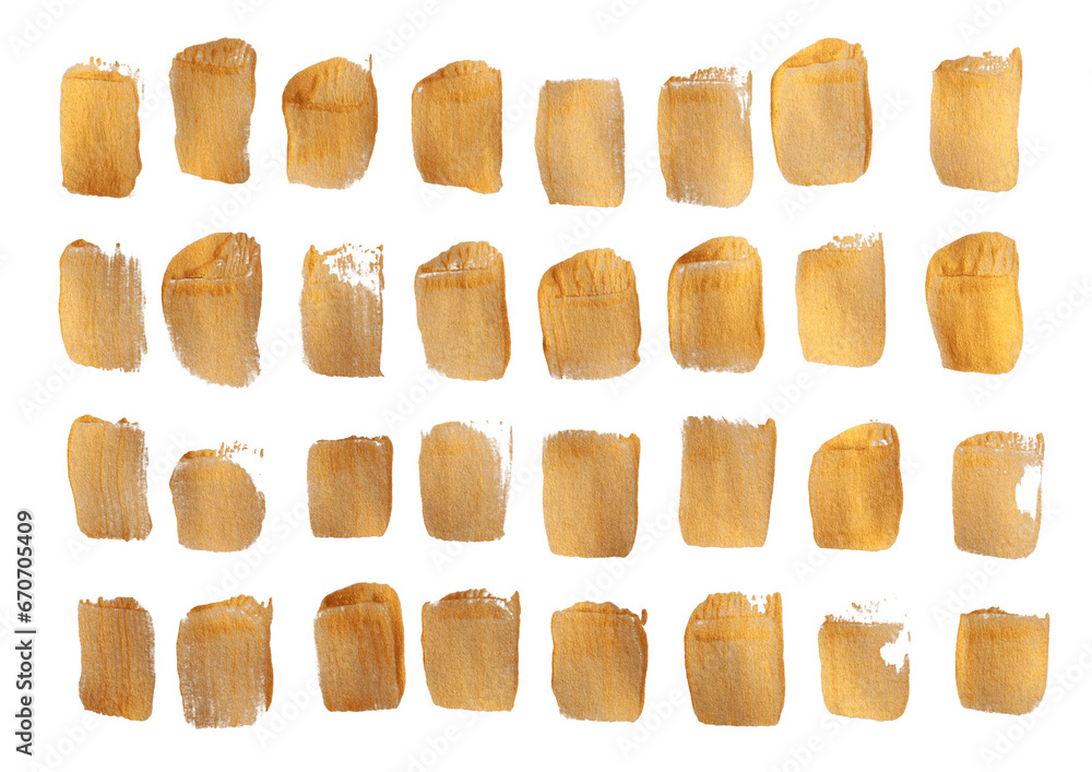 PNG Grunge Gold ink color smear brush stroke stain line blot on ...