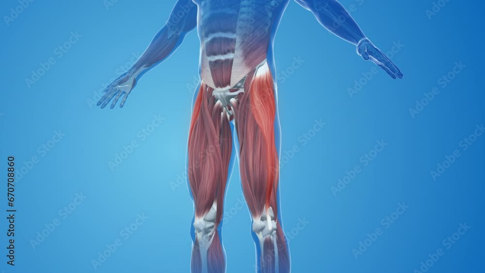 Tensor Fasciae Latae Muscles pain and injury Stock Video | Adobe Stock