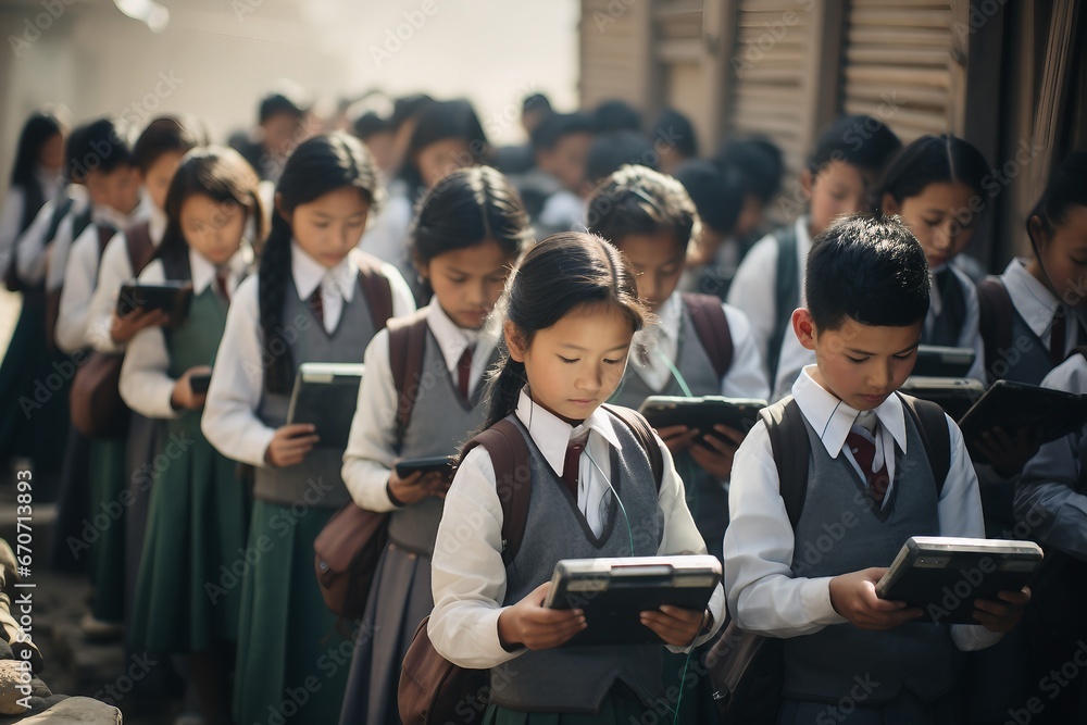 Smart and Uniformed: Private School Students Proudly Pose with Books in ...