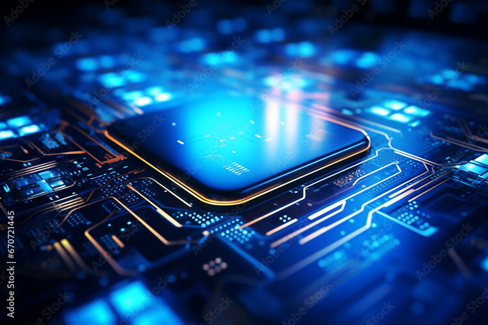 Abstract background of technology in perspective view. Concept of data ...