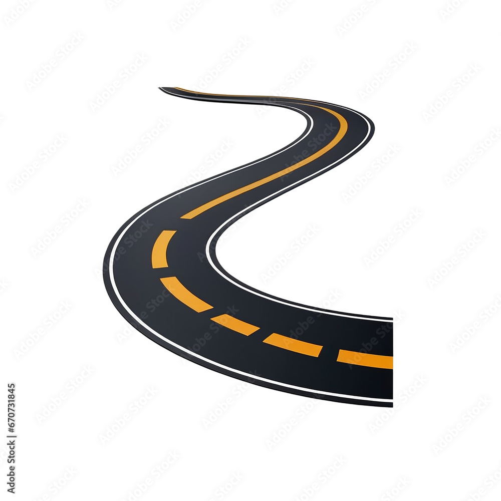 road with lines on transparent background PNG image Stock Illustration ...