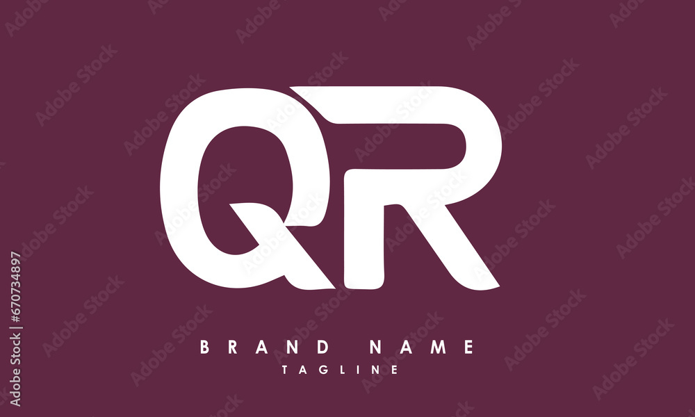 QR Alphabet letters Initials Monogram logo RQ, Q and R Stock Vector ...