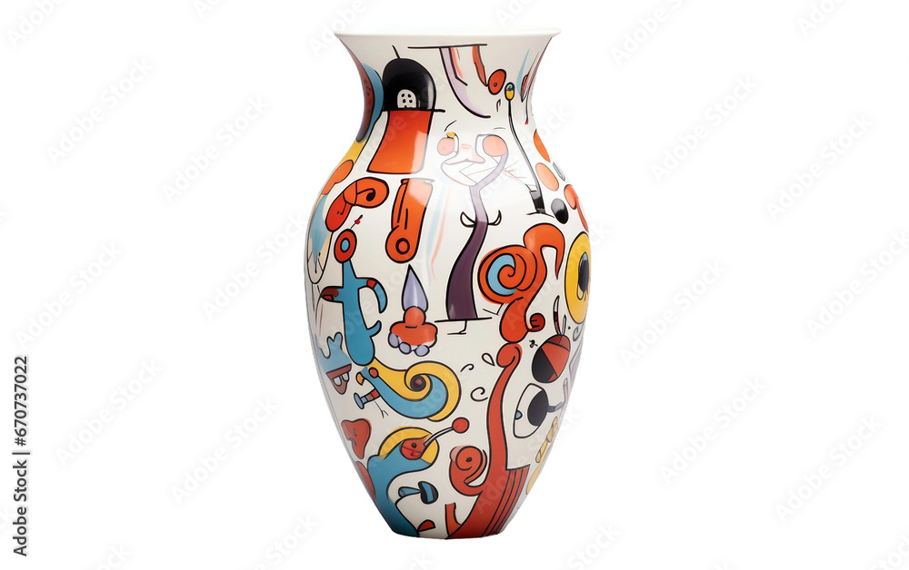 Cartoon Vase 3D, on transparent background Stock Illustration | Adobe Stock