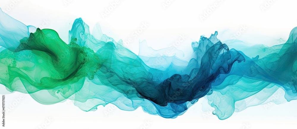 Abstract wallpaper with blue green and white brushstrokes Stock ...