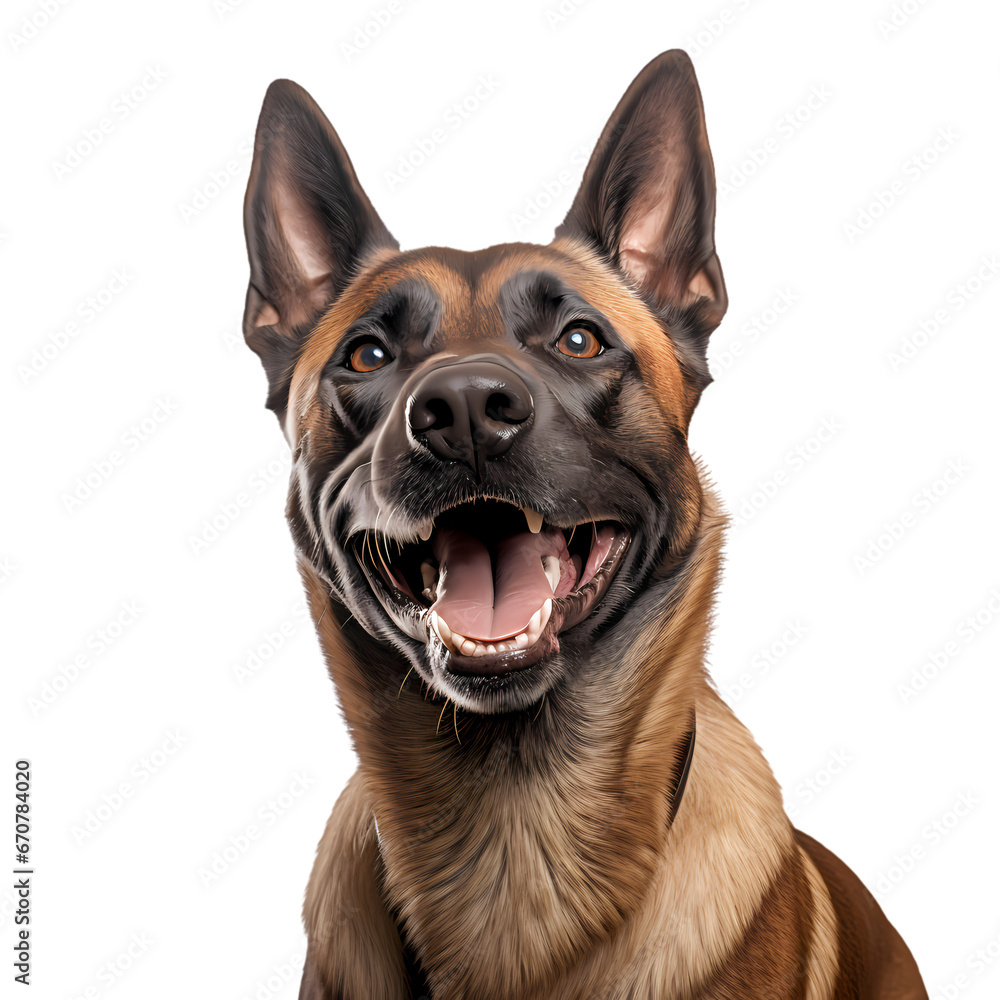Belgian Malin dog on transparent background Stock Illustration | Adobe ...