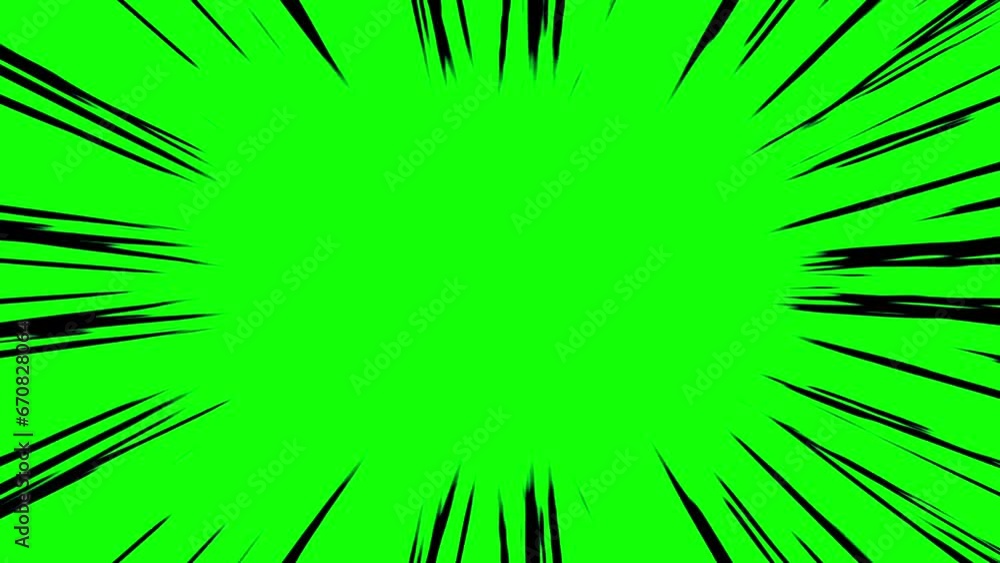 Manga zoom lines: dynamic speed lines with a cartoon-style effect ...