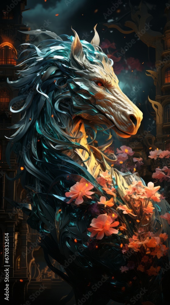 Wallpaper of a Mythical Creature Tamer in a Vibrant Fantasy World ...