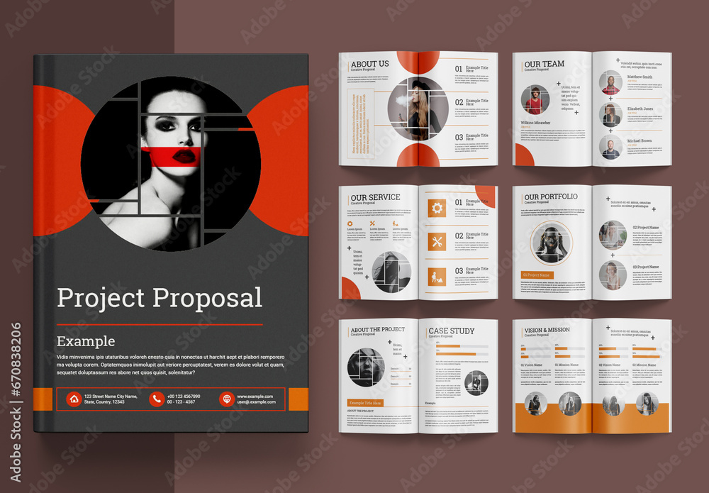 Project Proposal Template Stock Template | Adobe Stock