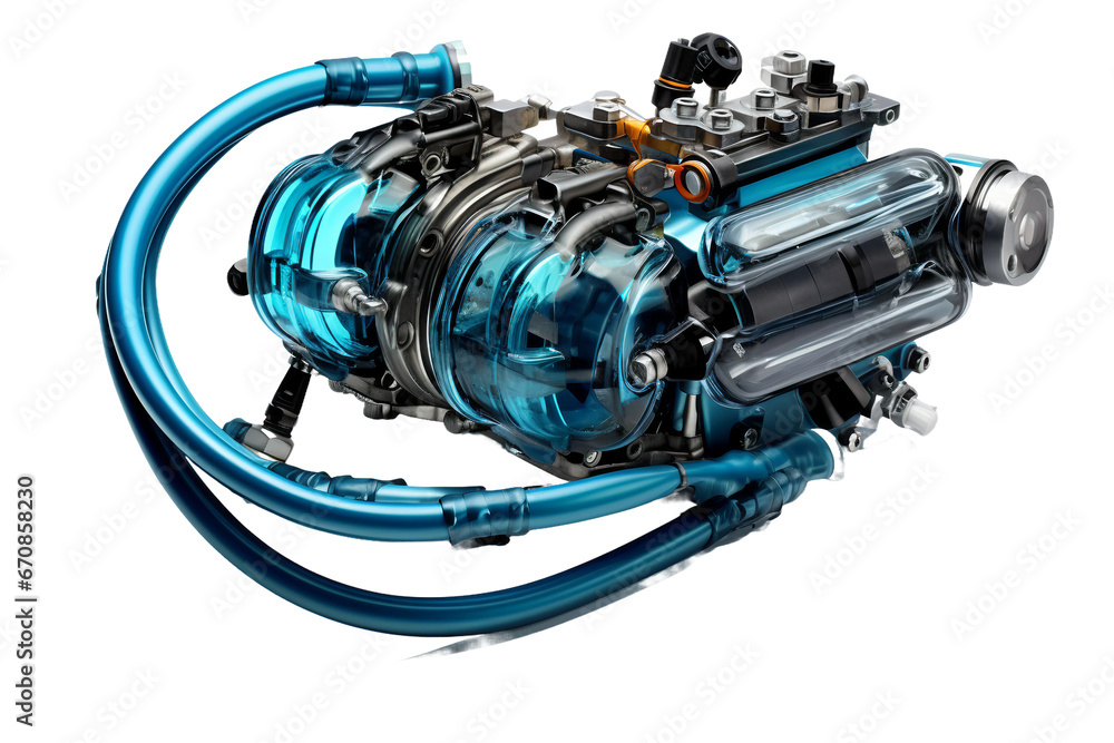 car fuel system isolated on transparent background, Generative Ai Stock ...