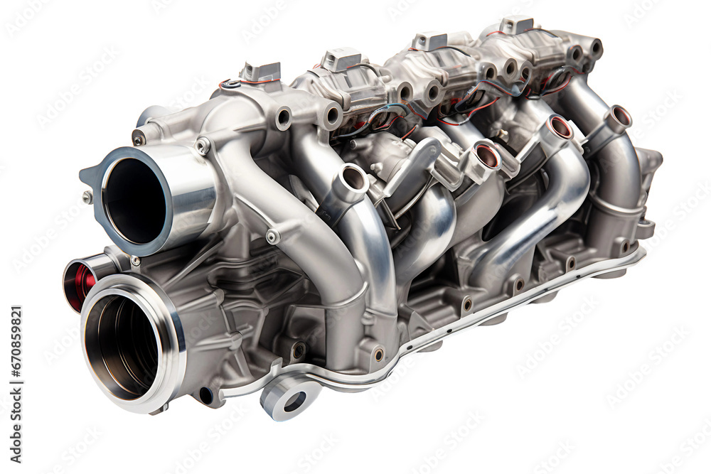 car intake manifold isolated on transparent background, Generative Ai ...