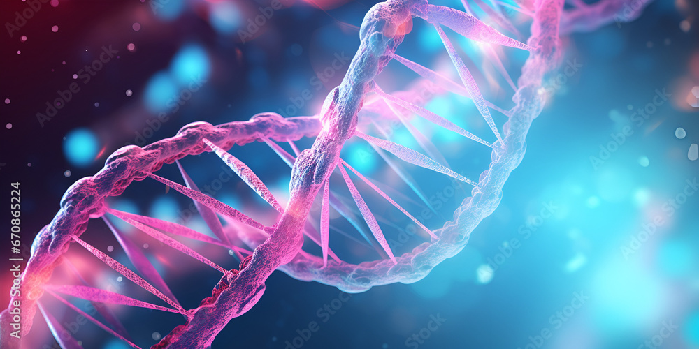 depicting a dna strand showcasing the intricate beauty of the genetic ...