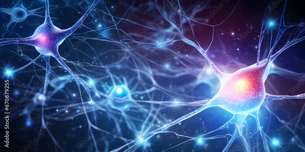 Neural cell neurons connecting the brain. Neural Network: Mapping the ...