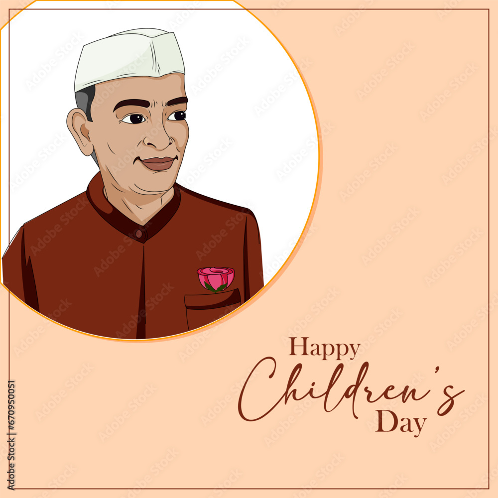 Vector illustration abstract illustration of childrens day celebration ...