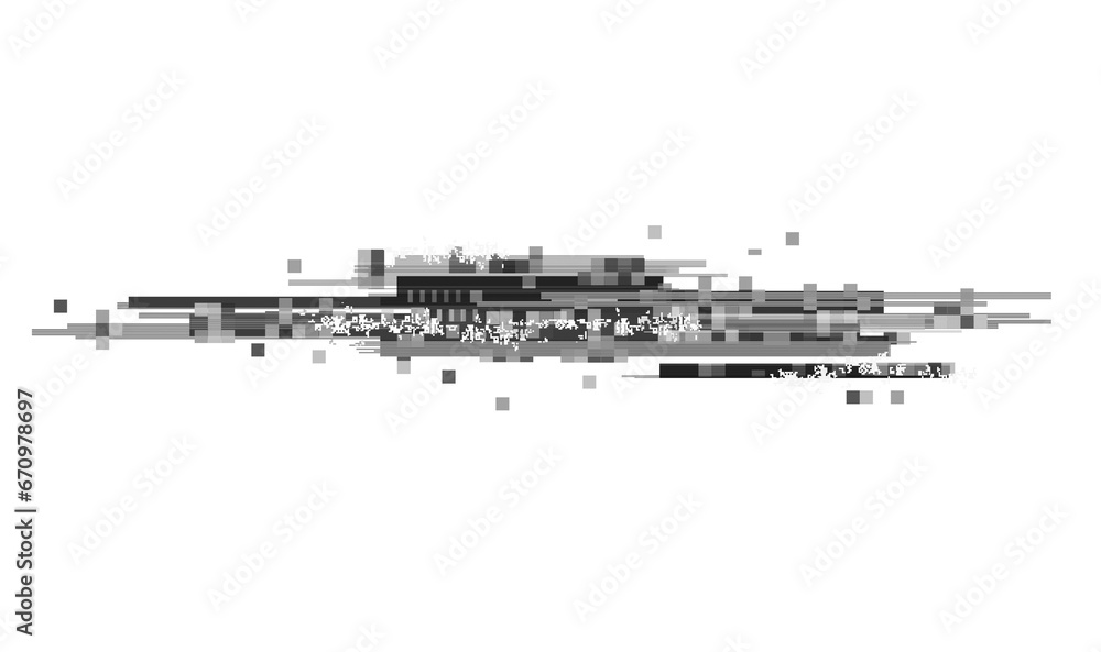 Glitch noise distortion of broken video transparent backgrounds, VHS ...