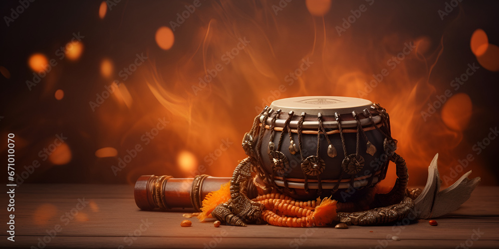 Tabla classical drums in an ornate setting stock phot a brown tabla on ...