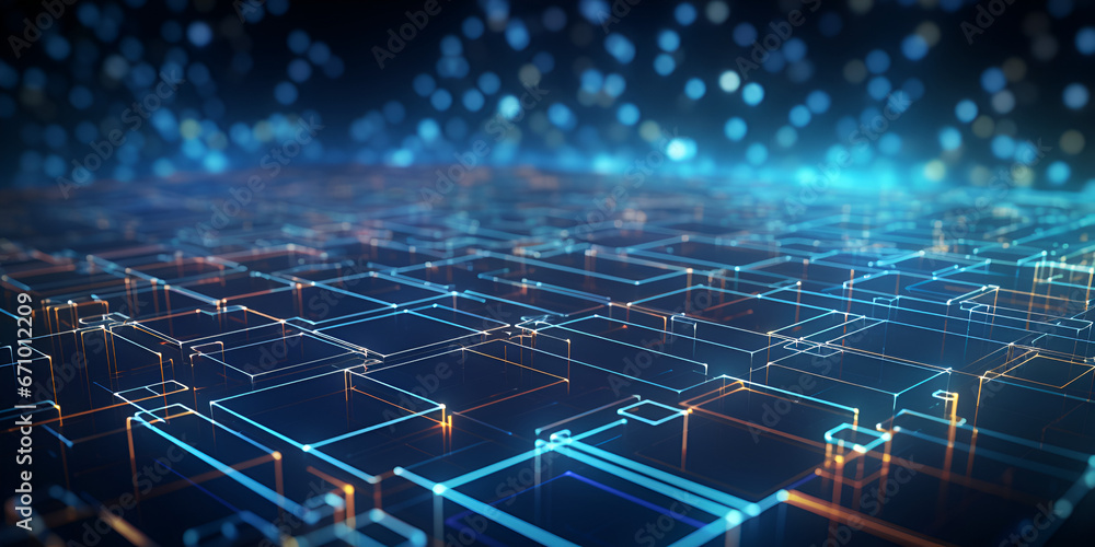 ภาพประกอบสต็อก Ai digital data flow illustration system business artificial intelligence cyber ...