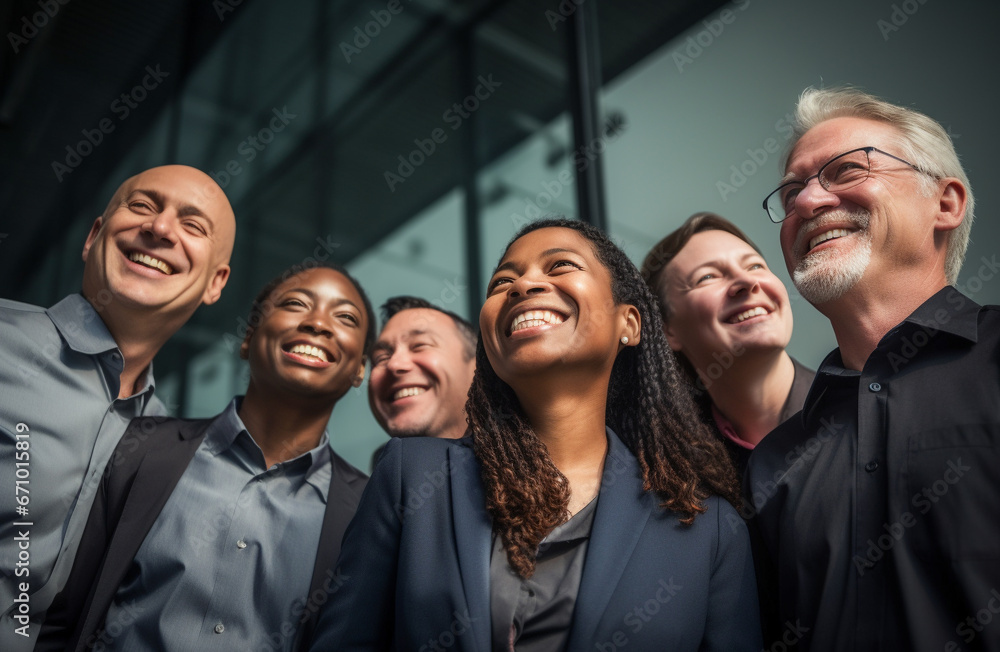 Ethnicity Diversity at Work. Happy Employees From Different Backgrounds ...