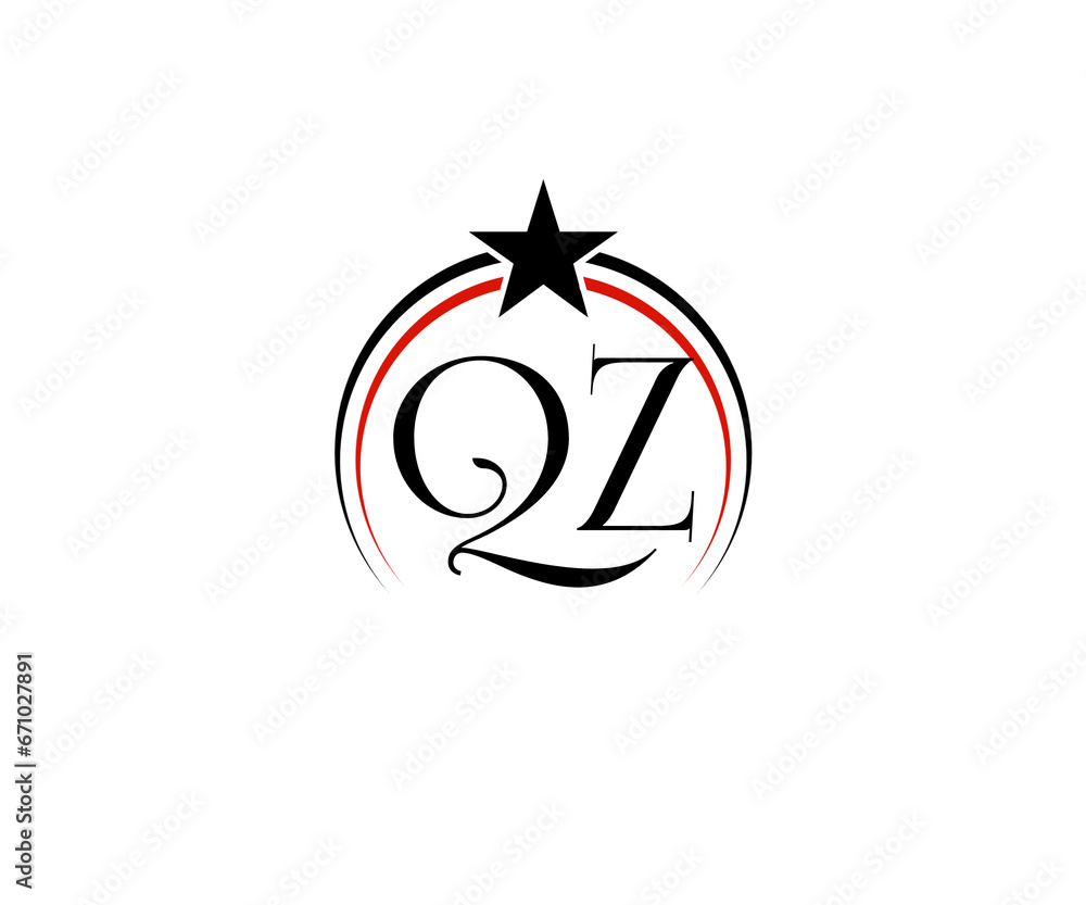 Royal Qz zq Png Logo, Abstract Luxury qz Business Logo Letter Stock ...