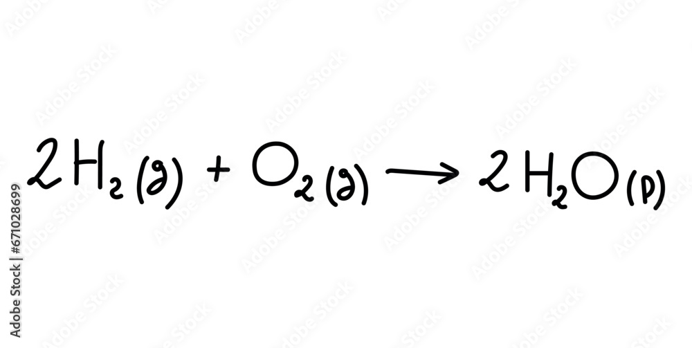 Reaction of hydrogen with oxygen equation. Hydrogen and oxygen to water ...