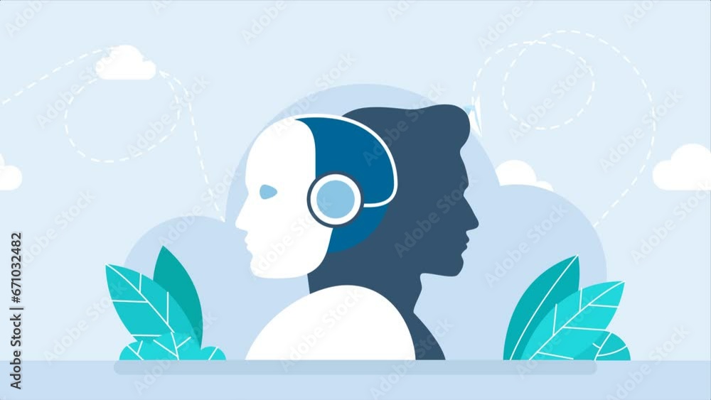 Difference between a robot and a man. Machine vs human. Human brain ...