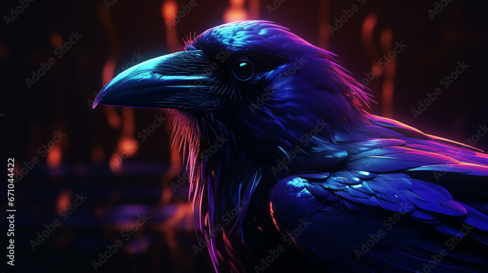Raven Wallpaper, Ideal for a Futuristic Backdrop - Dark, Smooth, and ...