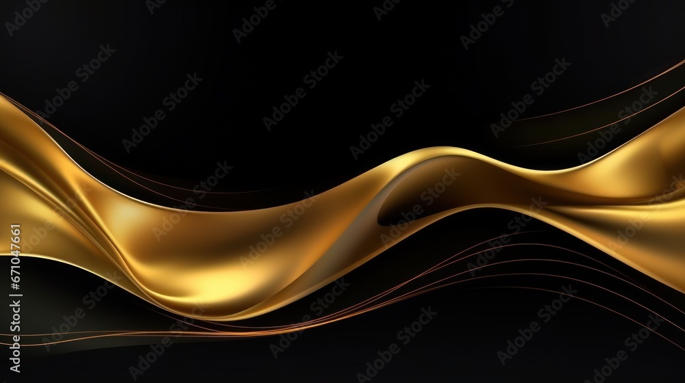 Luxury futuristic abstract gold curved background. Gold gradient ...