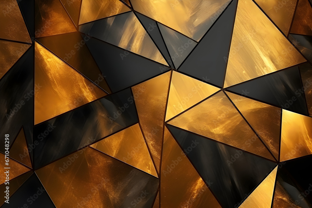 Golden Geometric Art Background A Versatile Texture for Design, Print ...