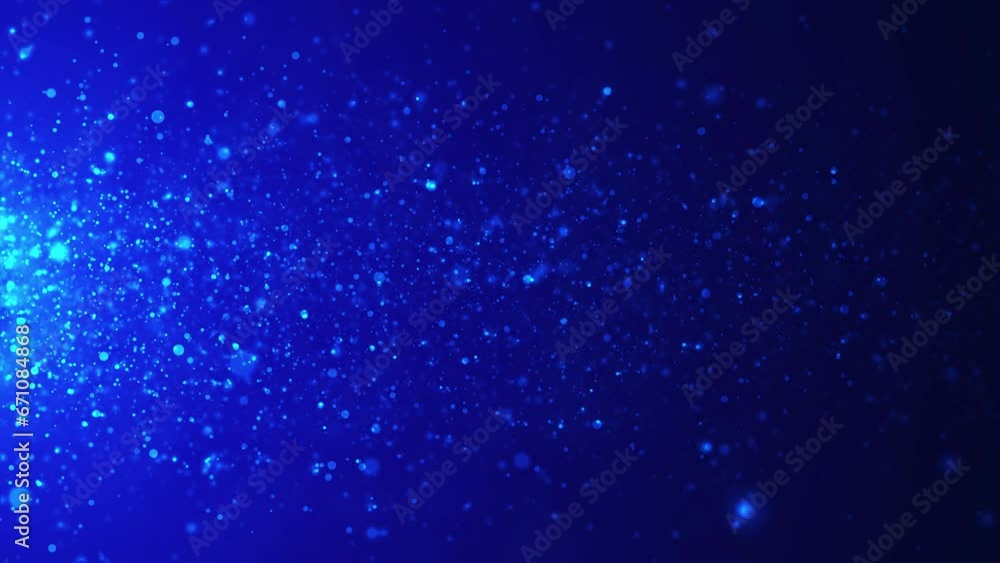 Dynamic wave of glowing particles. Digital technology background ...