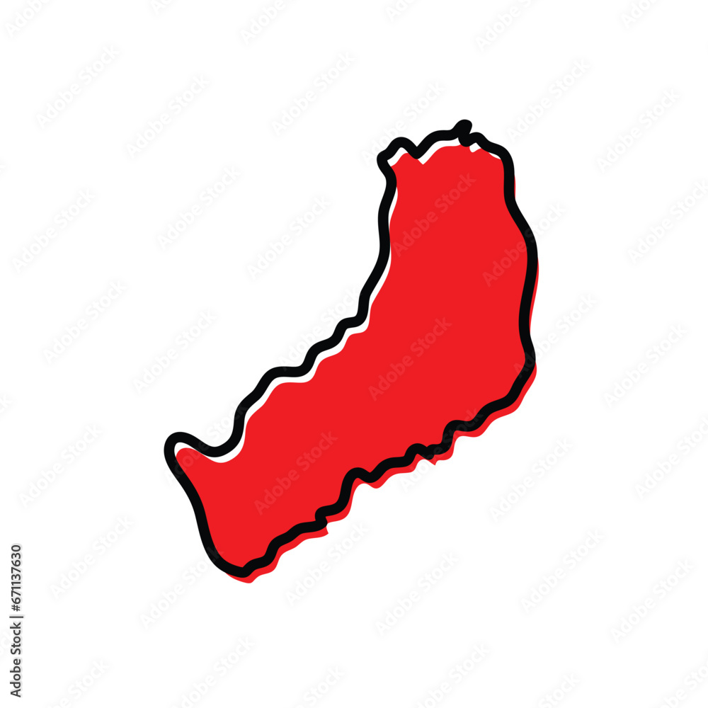 Misiones state map in vector form. Argentina country stateMisiones ...
