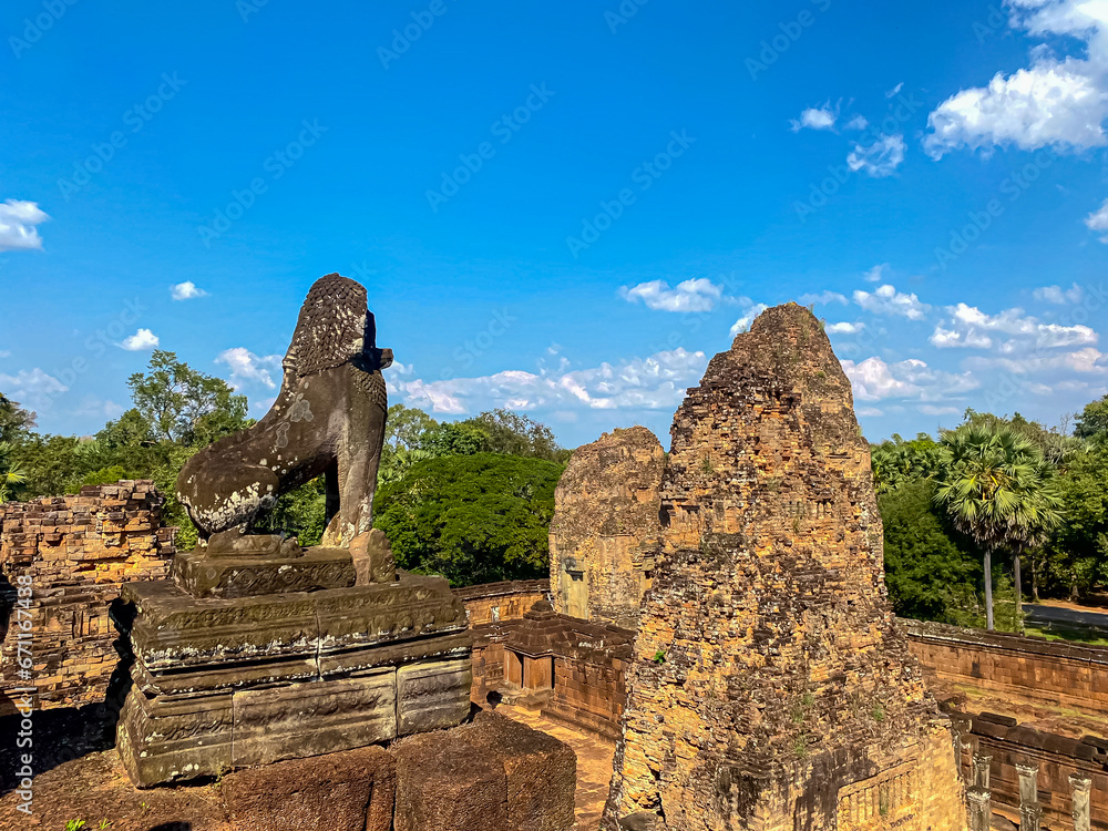 Pre-Rup, a temple-mountain dedicated to the god Shiva, a temple of the ...