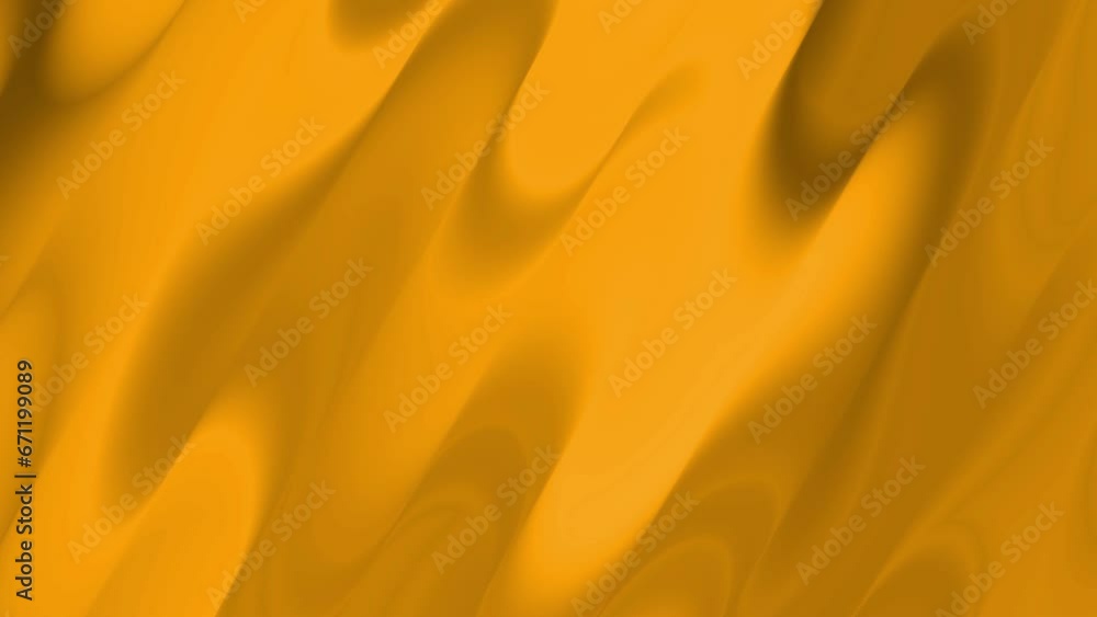 Orange and deep orange color trendy wave line animation. Smooth liquid ...