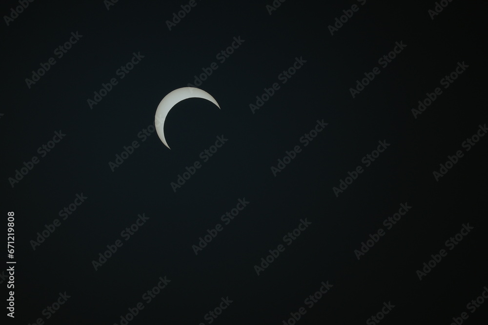 Solar Eclipse from Moran State Park on Orcas Island Stock Photo | Adobe Stock