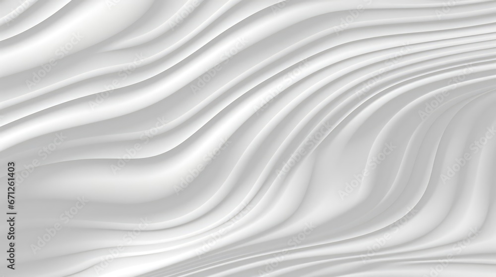 White 3 d background with wave illustration beautiful bending pattern ...