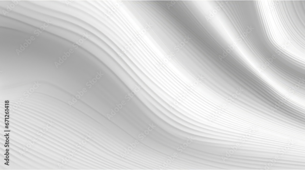 White 3 d background with wave illustration beautiful bending pattern ...