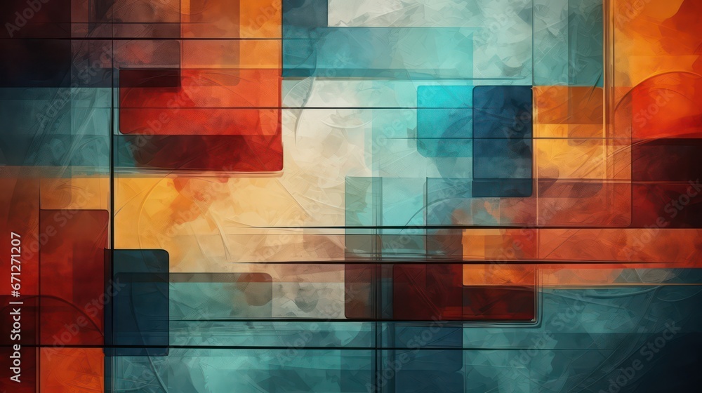 Abstract rough vintage blue orange multi colored art painting texture ...