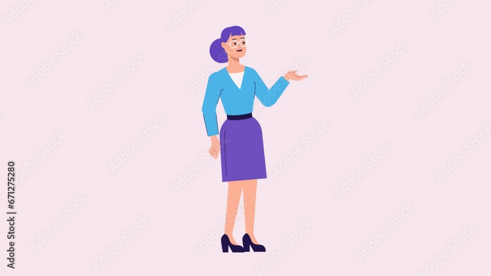 Lip syncing Facial Looped Animation for narration. Female character ...